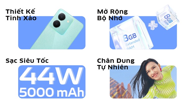 Vivo Y36 8GB 128GB - ViettelStore.vn